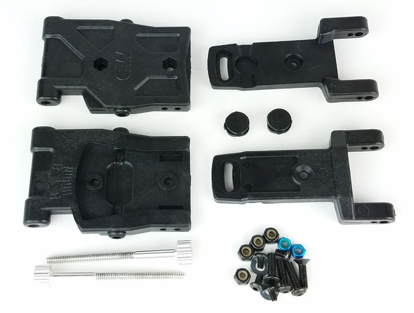 CUSTOM WORKS ADJUSTABLE TOE REAR ARM KIT – B6.1 – Mirage Raceway Park